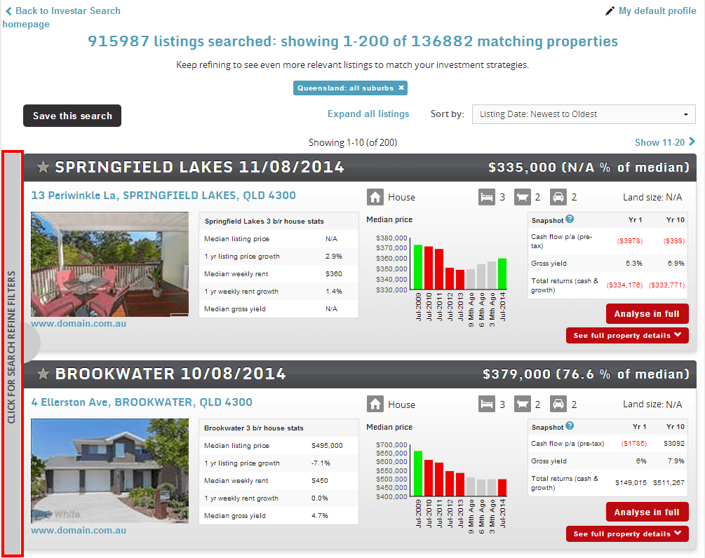 Investar Search - Intelligent Search Engine for Property Investors