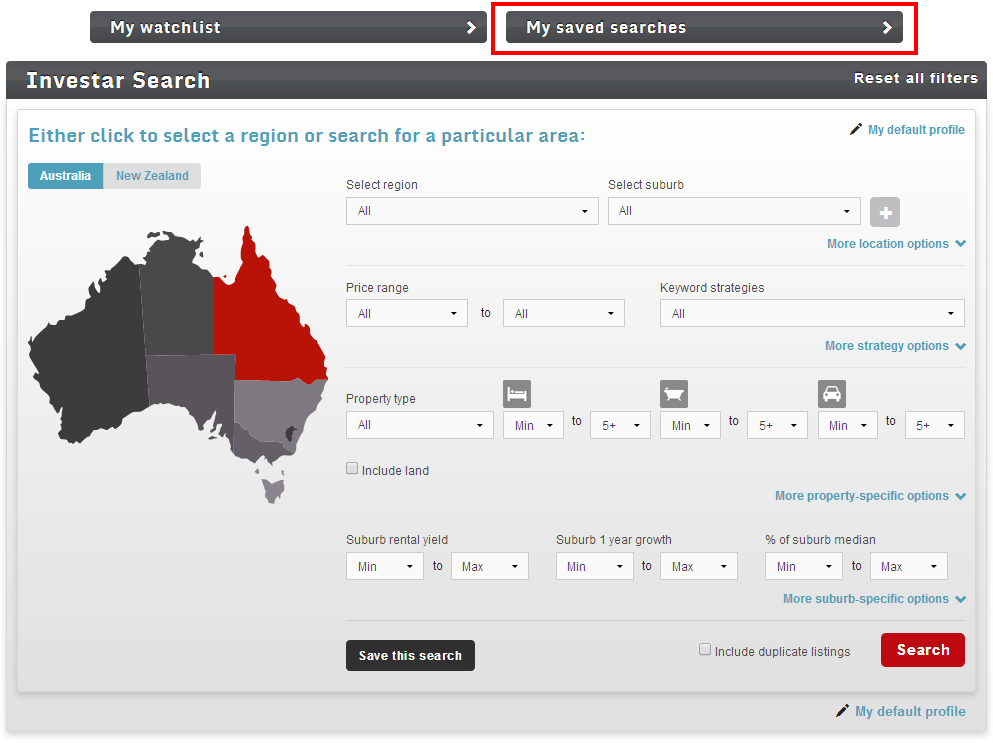 Investar Search - Intelligent Search Engine for Property Investors
